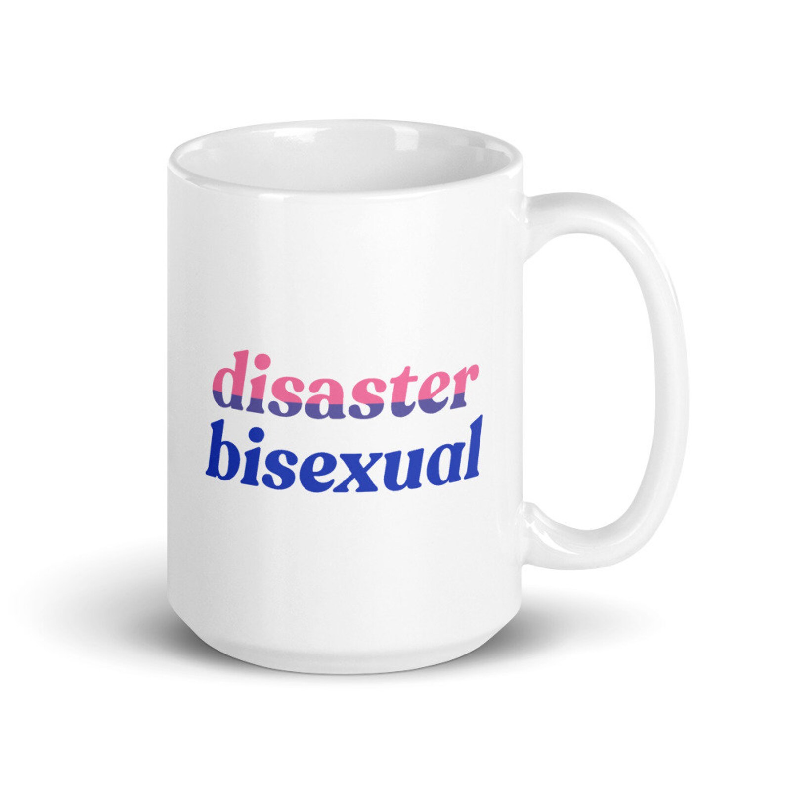 Disaster Bisexual Funny LGBTQIA Bi Pride Flag Meme Mug | Etsy