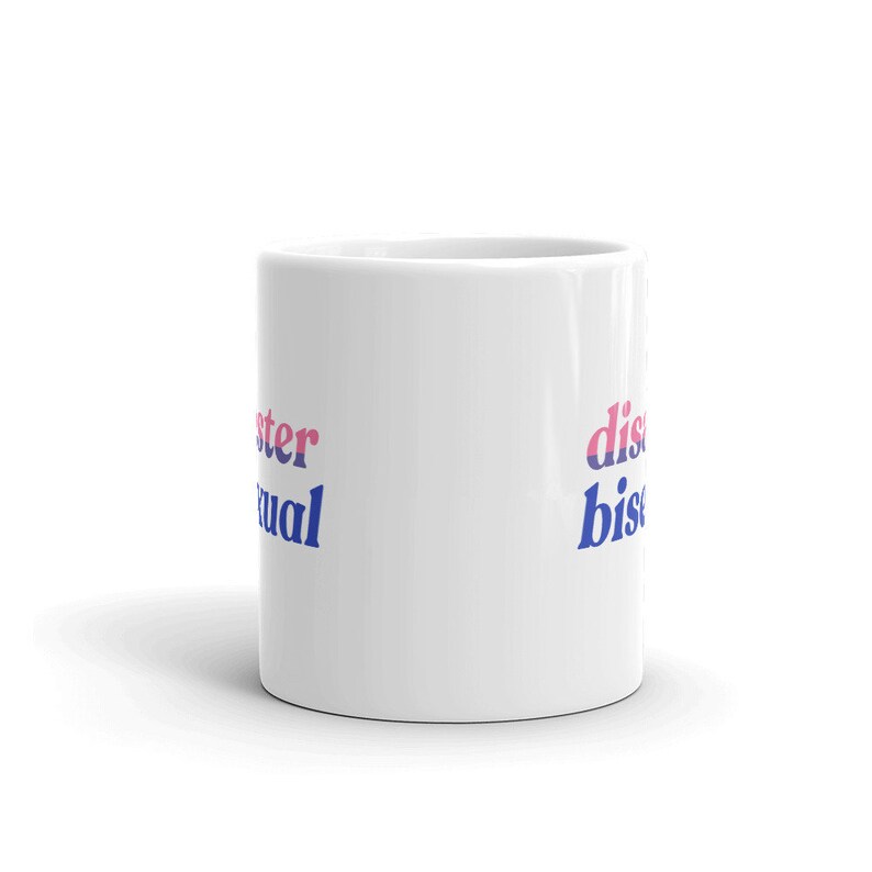 Disaster Bisexual Funny LGBTQIA Bi Pride Flag Meme Mug | Etsy