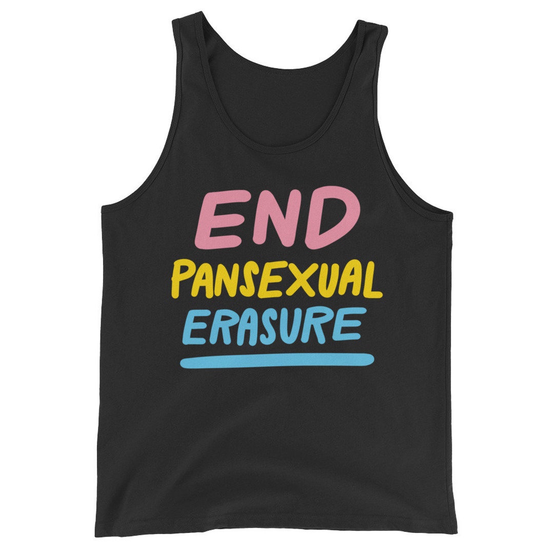 End Pansexual Erasure Funny LGBTQIA Pan Pride Flag Tank Top - Etsy