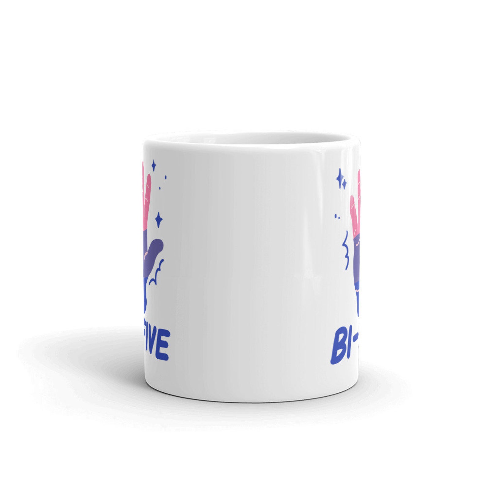 Bi-Five High Five Mug Bisexual LGBT Bi Pride Flag Cup | Etsy