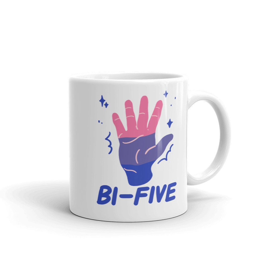 Bi-five High Five Mug Bisexual LGBT Bi Pride Flag Cup - Etsy