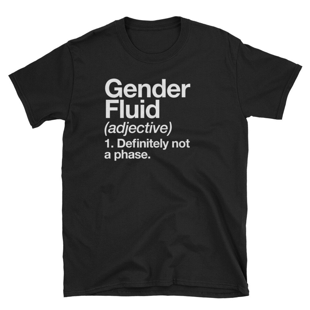 Gender Fluid Definition T-shirt Funny Non-binary LGBTQIA Pride Tee - Etsy