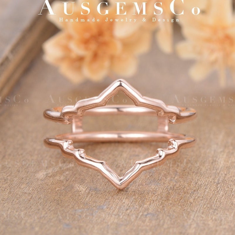 Chevron Wedding Band - Etsy