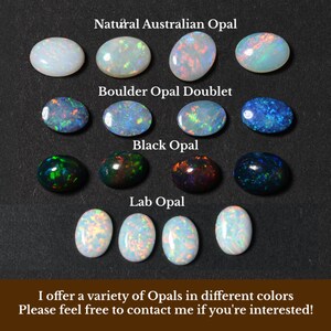 Vintage Oval Opal Engagement Ring Unique Double Halo Natural Opal Pearl ...