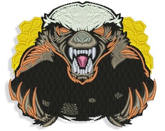 Badger Embroidery | Etsy