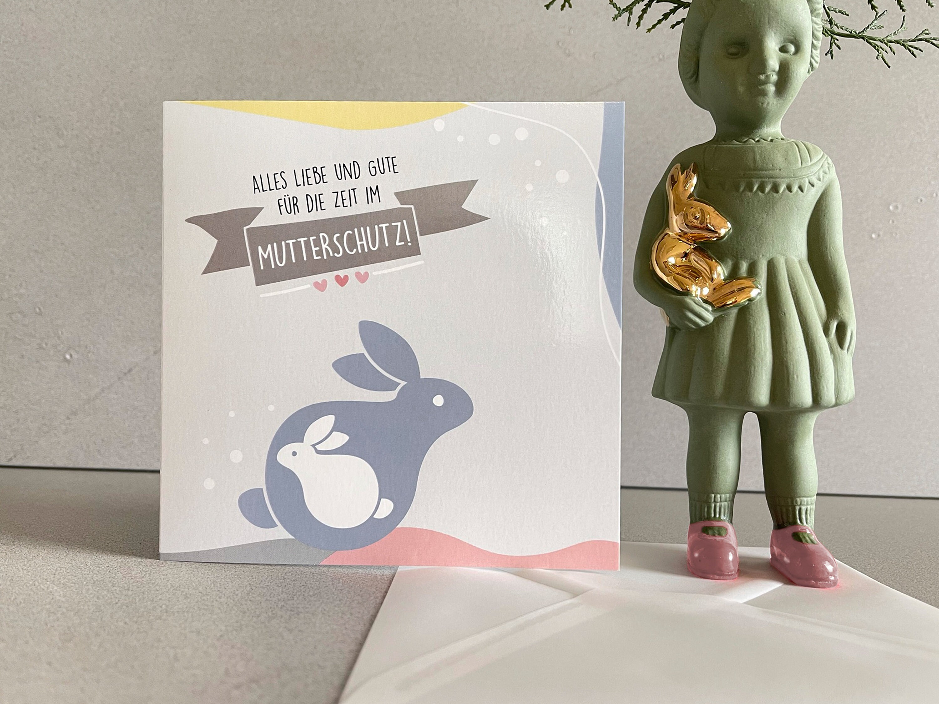 Grußkarte zum Abschied in den Mutterschutz / in die Babypause | Etsy