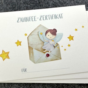 Set 20 x Zahnfee Zertifikate/Urkunden + 3 süße Zahnfee-Grußkarten - Etsy.de