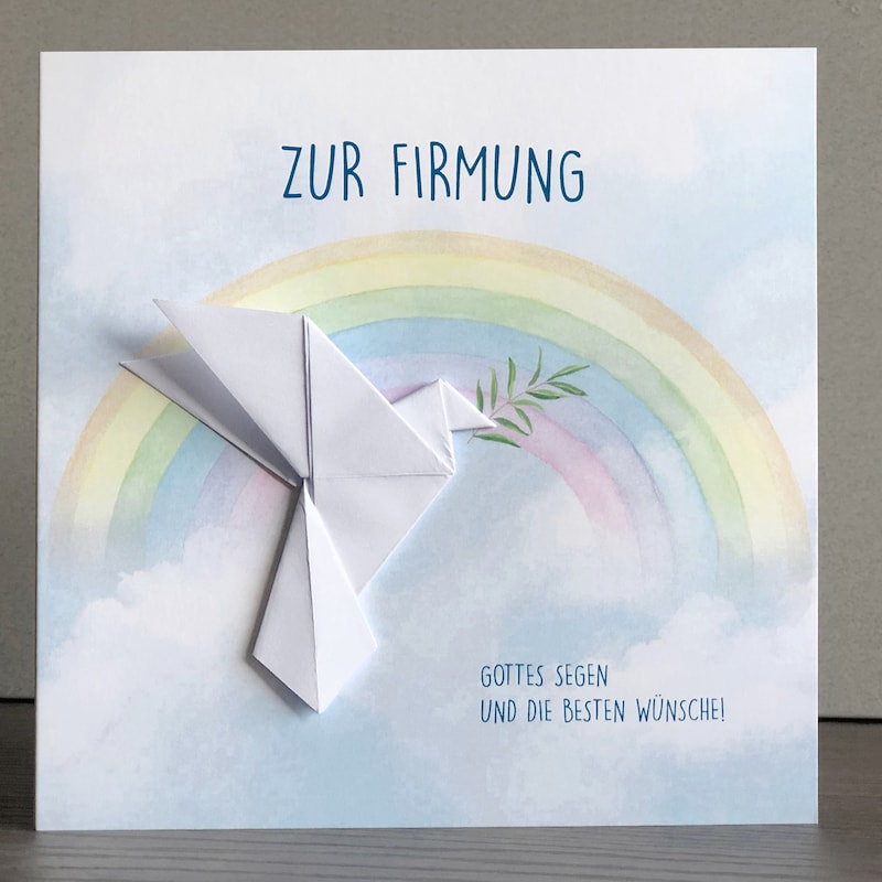Firmung taube karte - Etsy.de