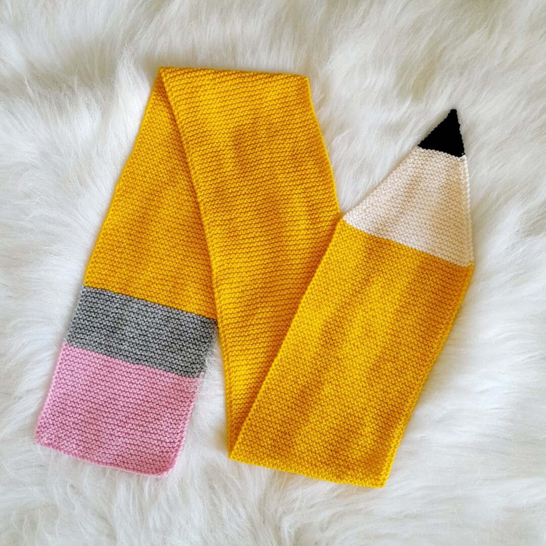 Pencil Scarf Knitting Pattern - Etsy