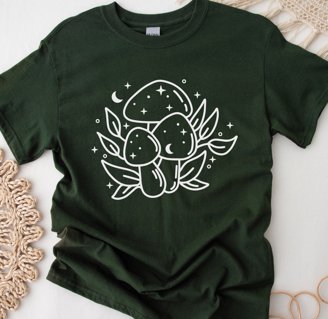 Cottagecore Clothes, Mystical Mushroom Shirt, Cottagecore Shirt ...