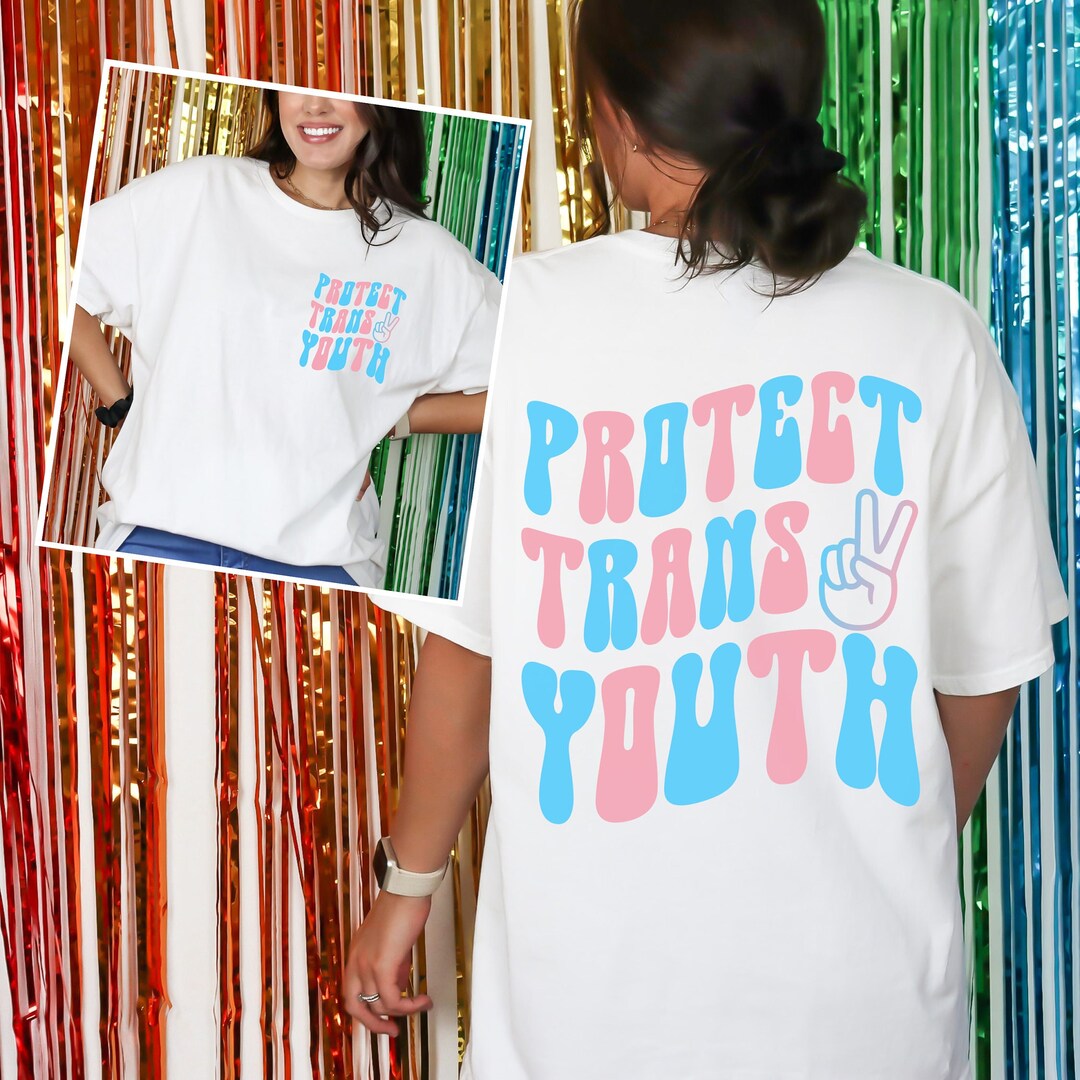 Protect Trans Youth Transgender Gift for Trans Rights Trendy Pocket ...