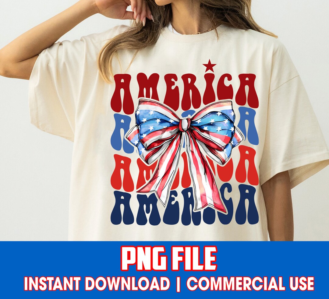 Coquette 4th of July Png, 4th of July Png, America Png, Fourth of July ...
