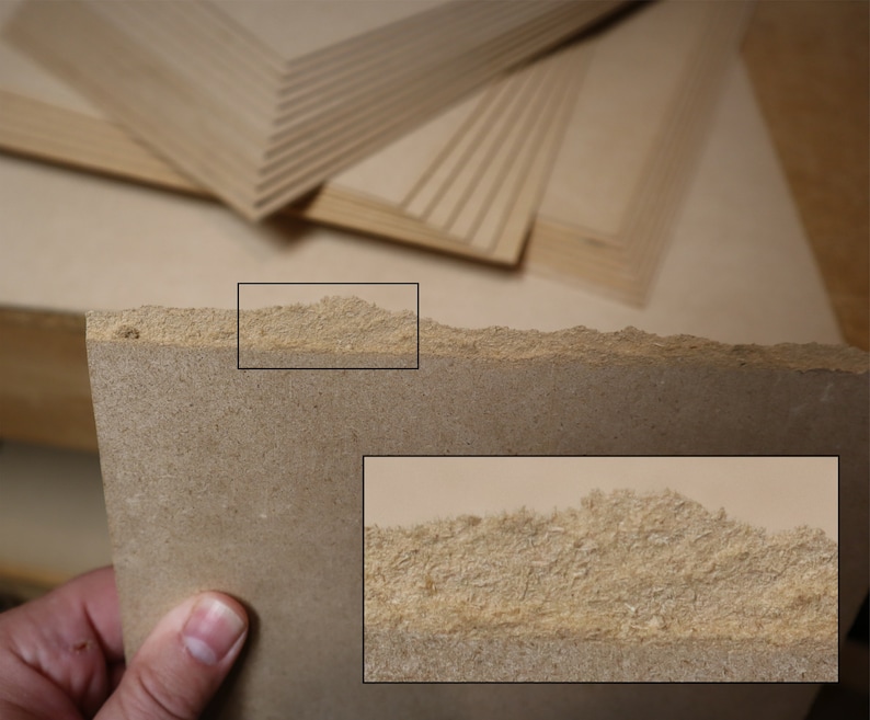 1/8" (3mm) 12" X 20" - 30 Pack - MDF Plywood Sheets | Laser MDF ...