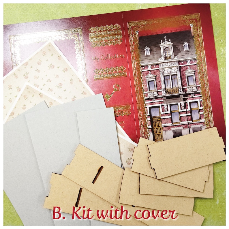 Collection box for miniature POP-UP bookKit | Etsy