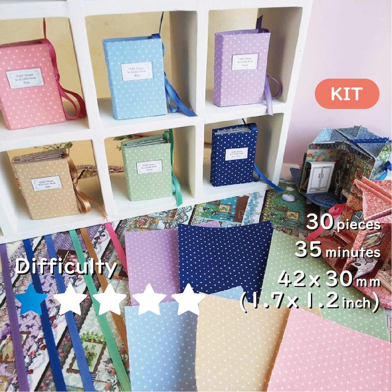 Miniature Book kit 6 Colors Available - Etsy