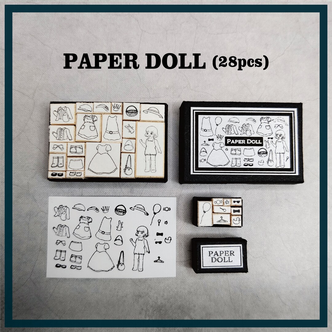 Stamp Set [PAPER DOLL] - Etsy