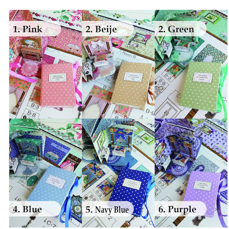 Miniature Book kit 6 Colors Available - Etsy