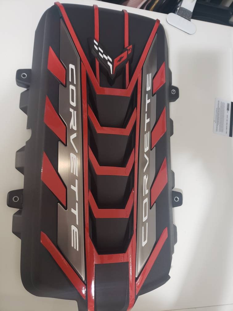 C8 Corvette Engine Cover Decals Package (stickers Only) - Etsy