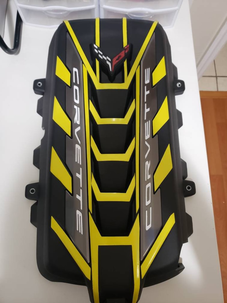 C8 Corvette Engine Cover Decals Package (stickers Only) - Etsy