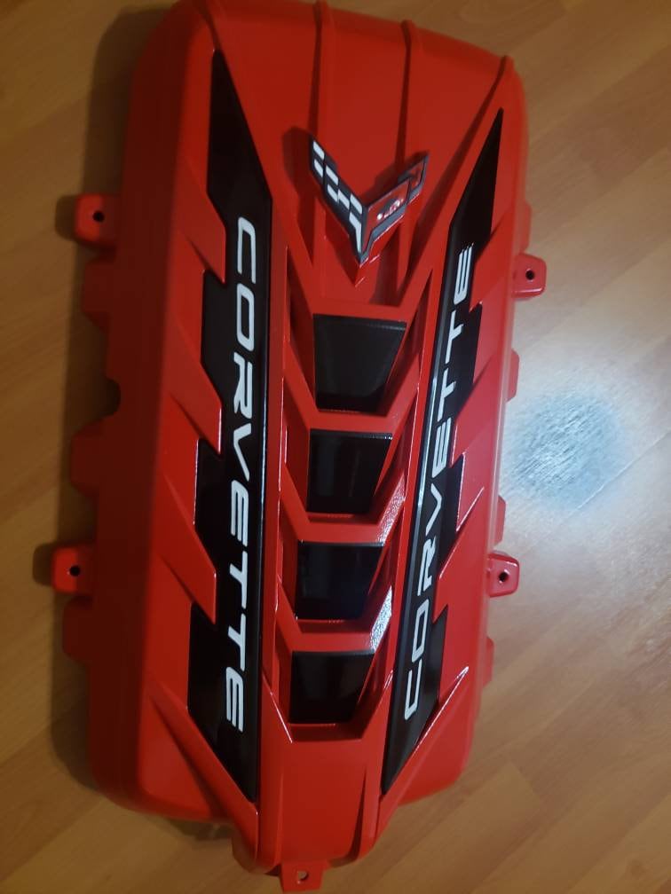 C8 Corvette Engine Cover Decals Package (stickers Only) - Etsy