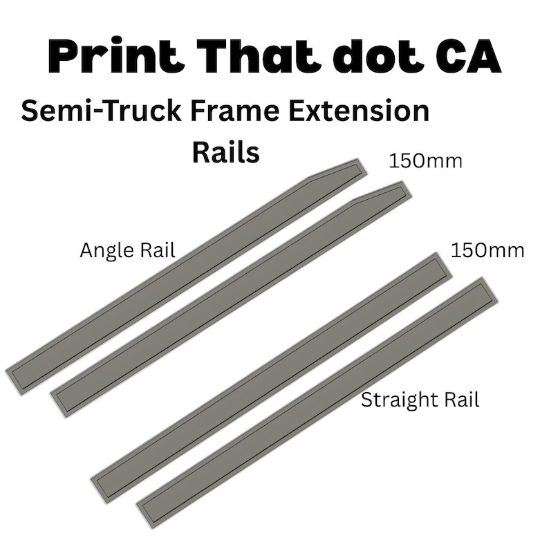 1:24 Scale Semi‑truck Frame Rail System – Modular DIY Kit Addon - Etsy