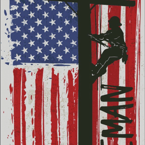 Lineman Embroidery - Etsy