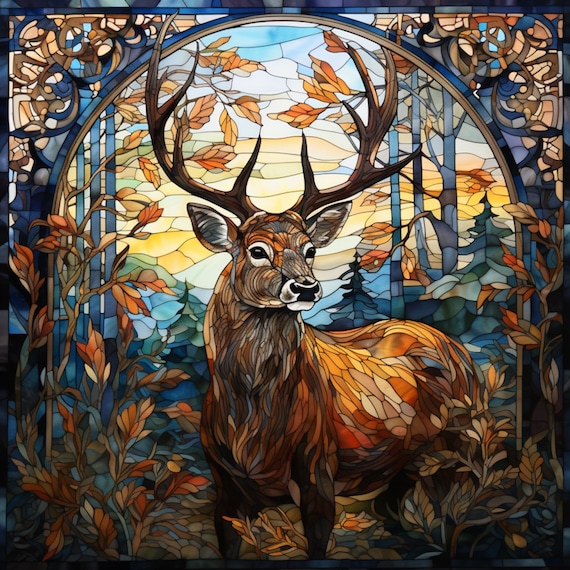 Buck Deer Stained Glass Patterns