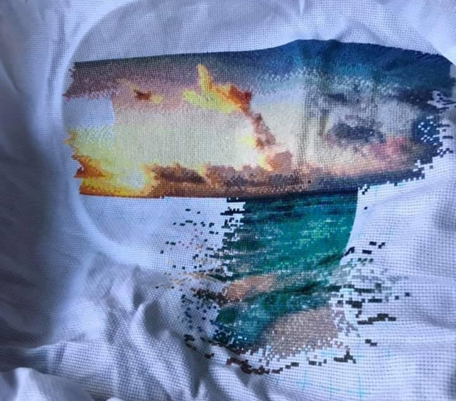 Glorious Ocean View Sunset Sunrise Waves Crashing on Beach - Etsy