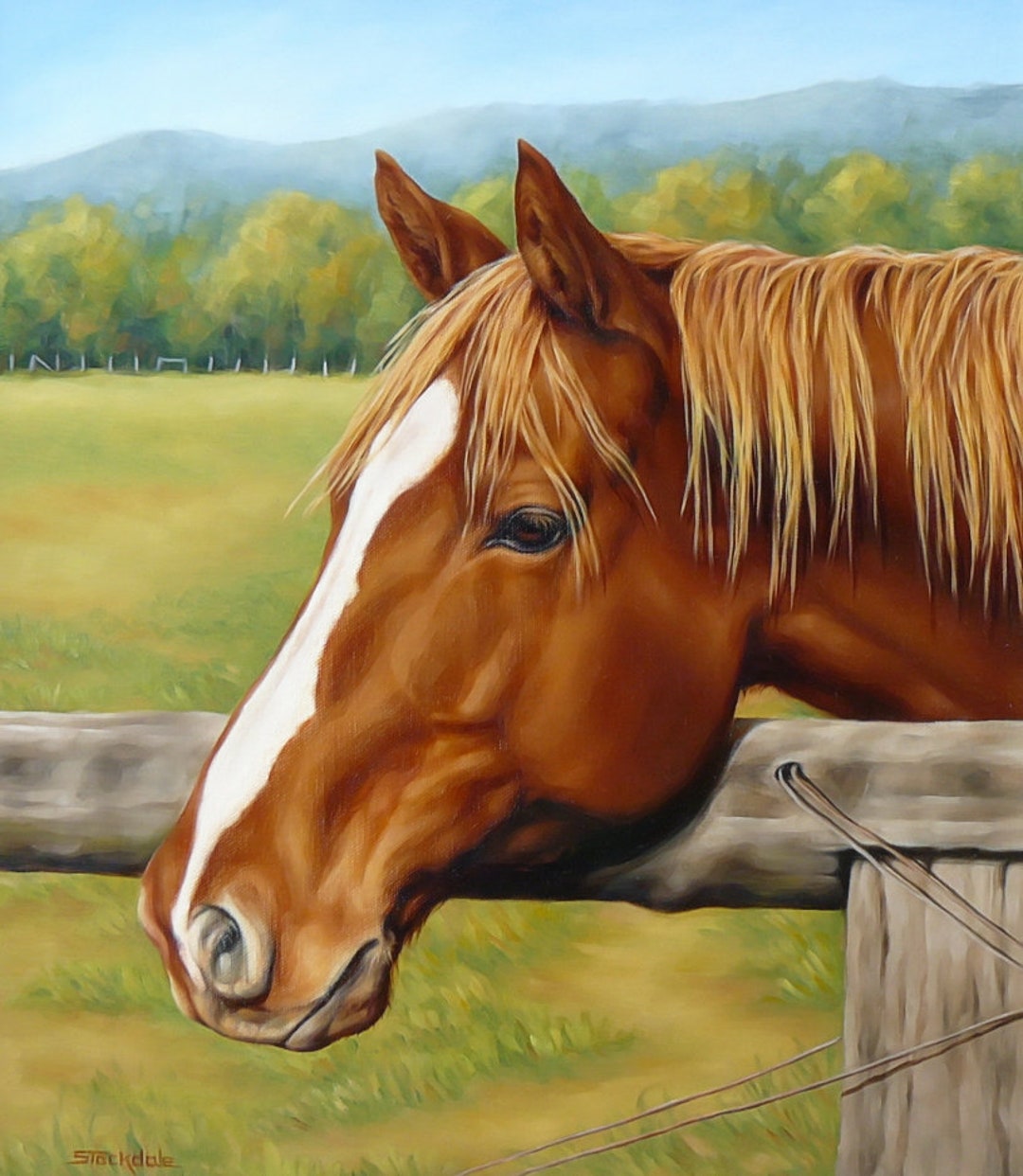 Sorrel Quarter Horse Flaxen Mane Counted Cross Stitch Pattern Digital ...