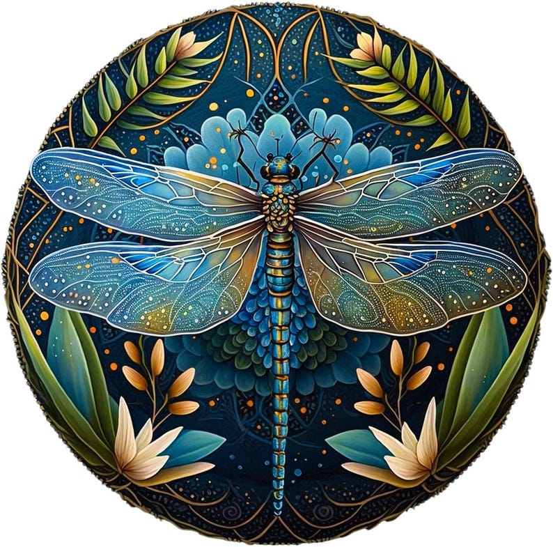 Vivid Dragonfly Counted Cross Stitch Pattern: Detailed PDF Chart ...