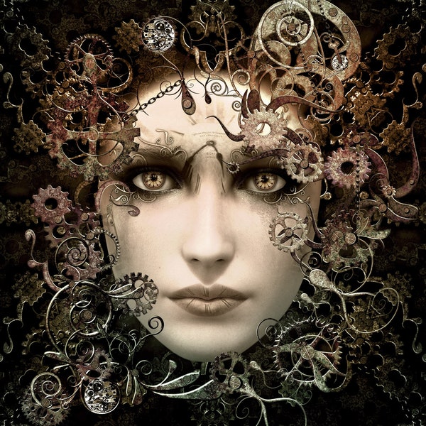 Steampunk Cross - Etsy