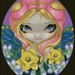 Cute Faerie With Spring Flowers Strangeling Fairy Fantasy Counted Cross ...