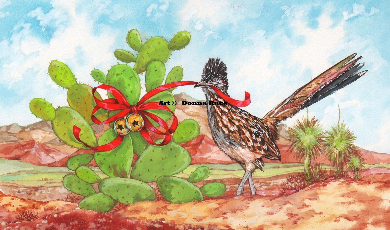 Roadrunner With Ribbons Christmas Counted Cross Stitch Pattern - Etsy