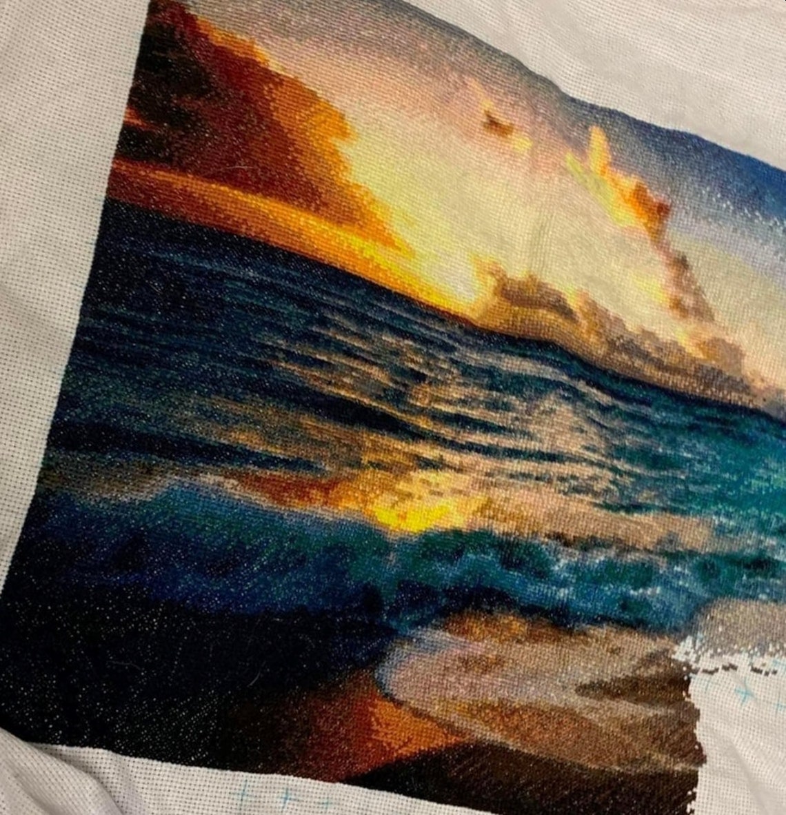 Glorious Ocean View Sunset Sunrise Waves Crashing on Beach - Etsy