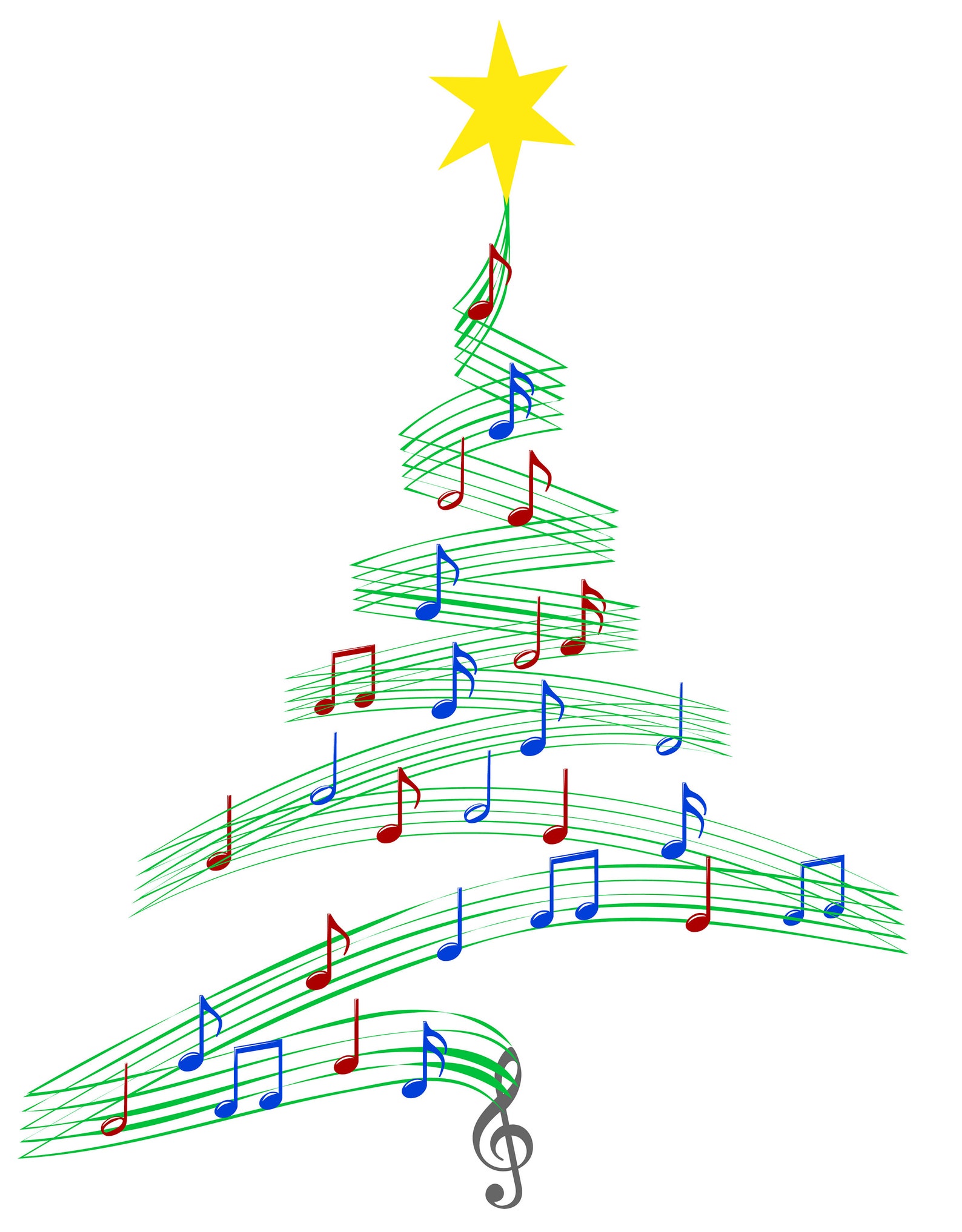 Musical Notes Christmas Tree Counted Cross Stitch Pattern - Etsy