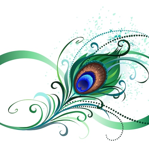 Rainbow Colored Infinity Symbol Feather Counted Cross Stitch - Etsy