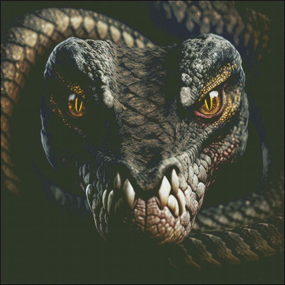Snake Python Boa Constrictor Counted Cross Stitch Pattern Digital Pdf ...
