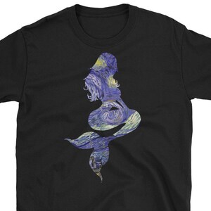 Van Gogh Shirt Van Gogh Print Van Gogh Gift Mermaid Shirt Mermaid Gift ...