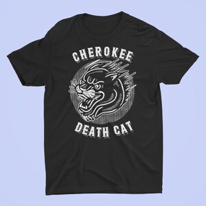 Cryptid Cherokee Death Cat T Shirt Cryptozoology Folklore Tee Horror ...