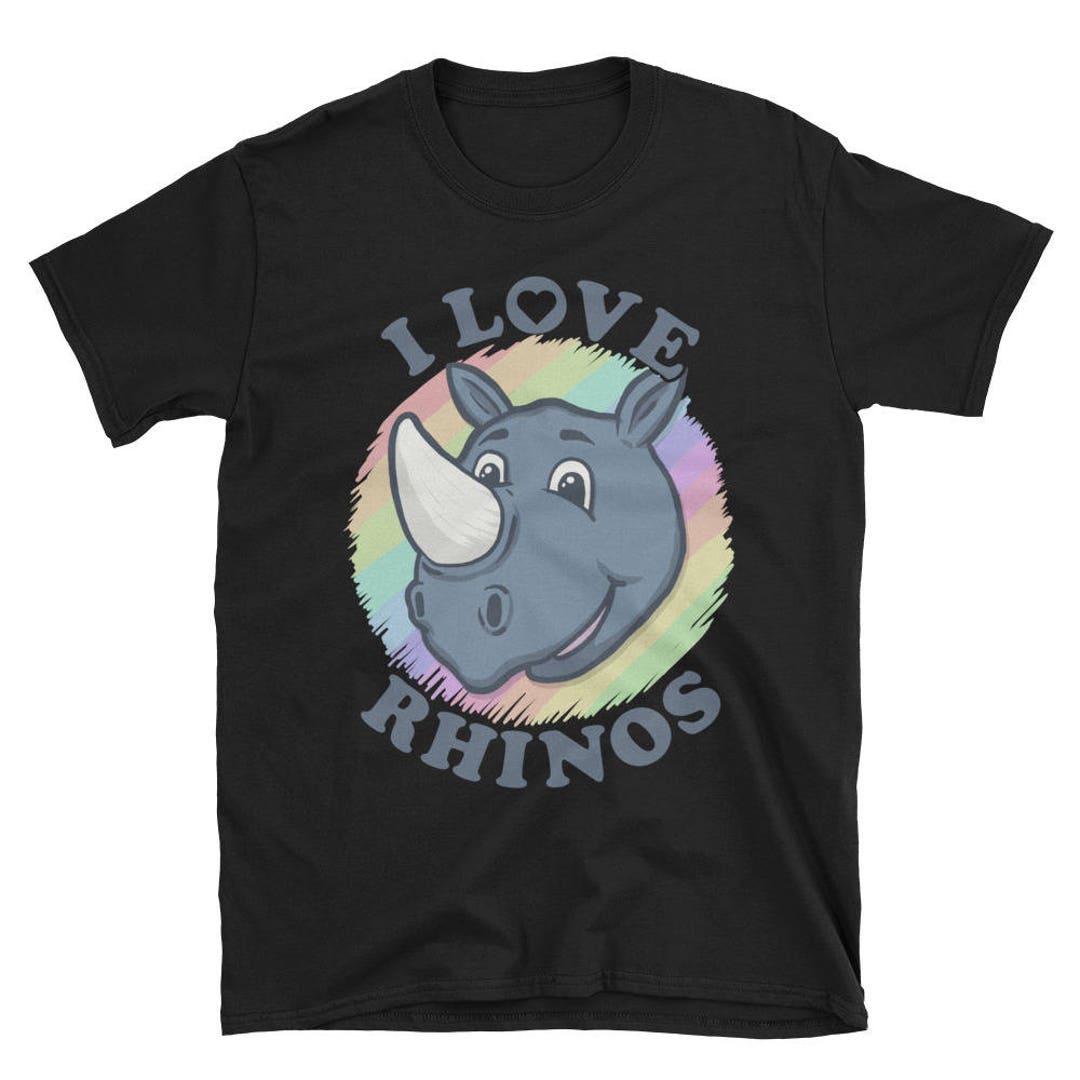 Rhino Gift T Shirt For Him, Mens Rhino Lover T Shirt, Men's Animal ...