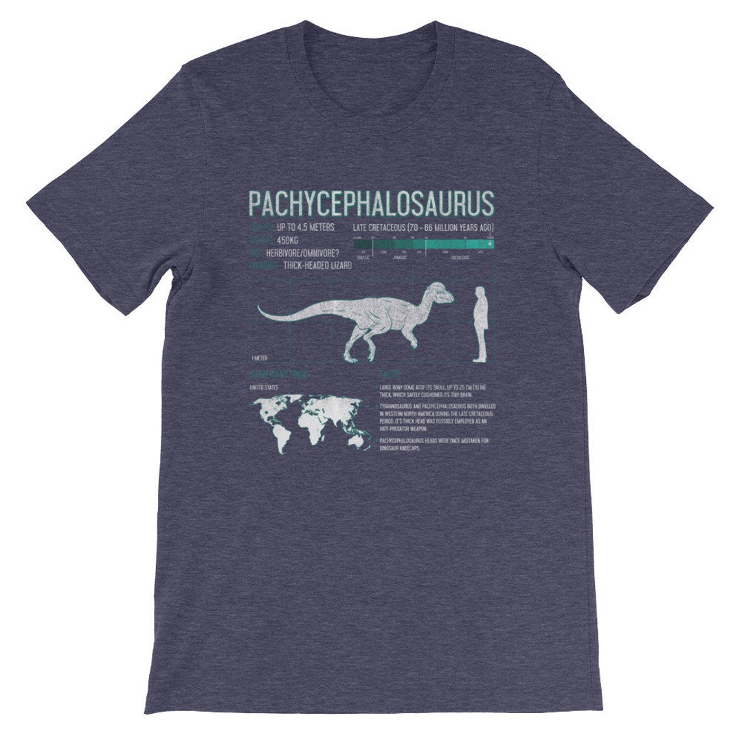 Unisex Dinosaur Shirt, Dinosaur Lover Gift Idea, Pachycephalosaurus ...