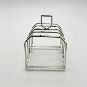 Vintage Sterling Silver Toast Rack, Hallmarked 1965, Toast Caddy, Solid ...