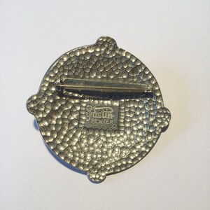 St Justin Pewter Brooch, Carnelian Stone, Cornish Pewter Brooch ...