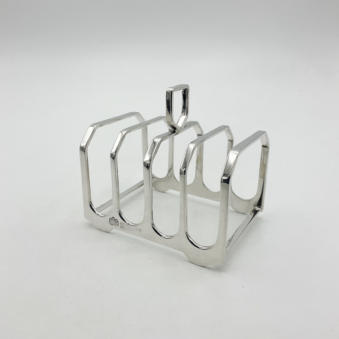 Vintage Sterling Silver Toast Rack, Hallmarked 1965, Toast Caddy, Solid ...