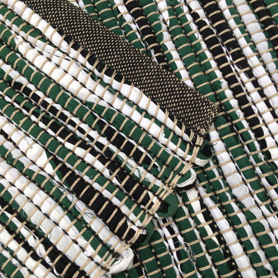 Handwoven Linen & Cotton Rag Rug - Etsy