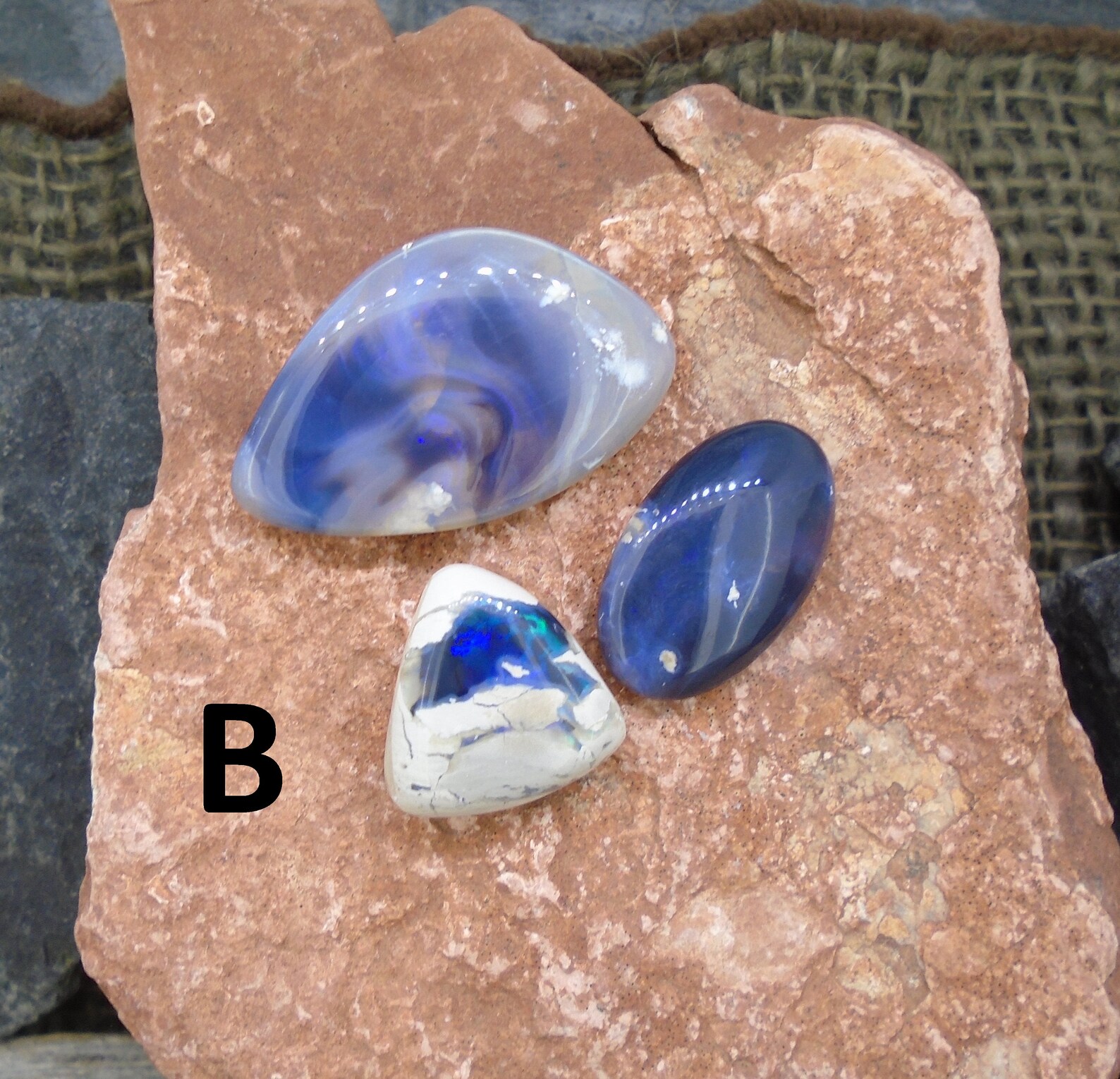 3 X Large Black Opal Cabs 36ct Lots Natural Colours Cut & - Etsy UK