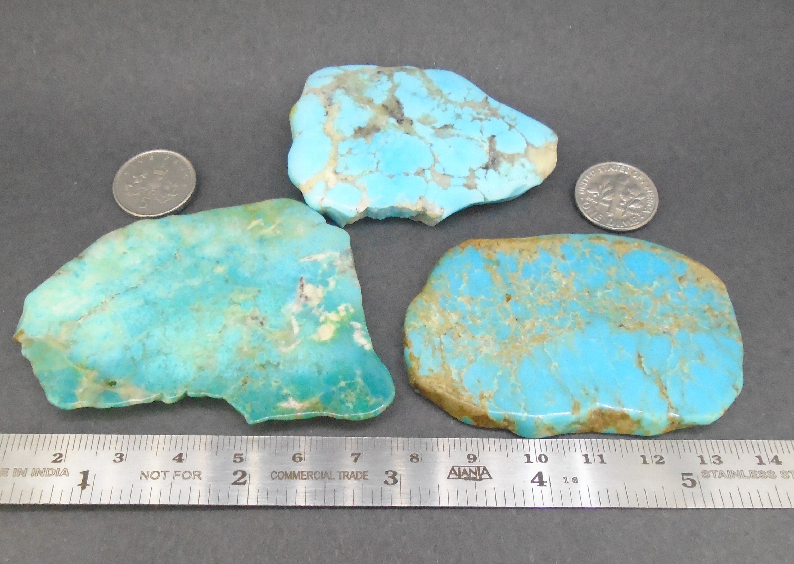1 X South West Turquoise Slice Cut & Polished Natural - Etsy