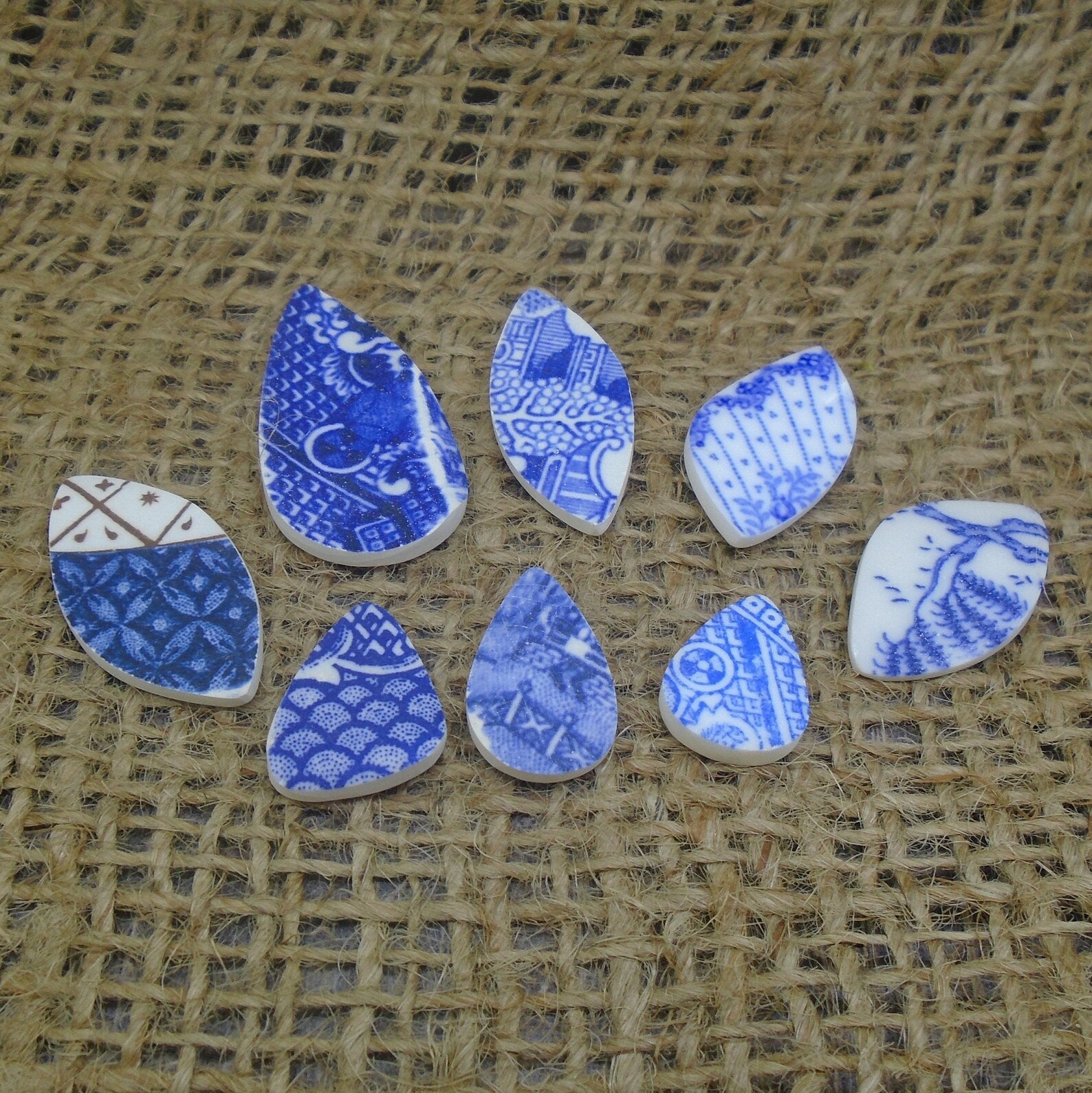 8 X Old Willow Vintage Porcelain Matt Cabs 16g Various | Etsy