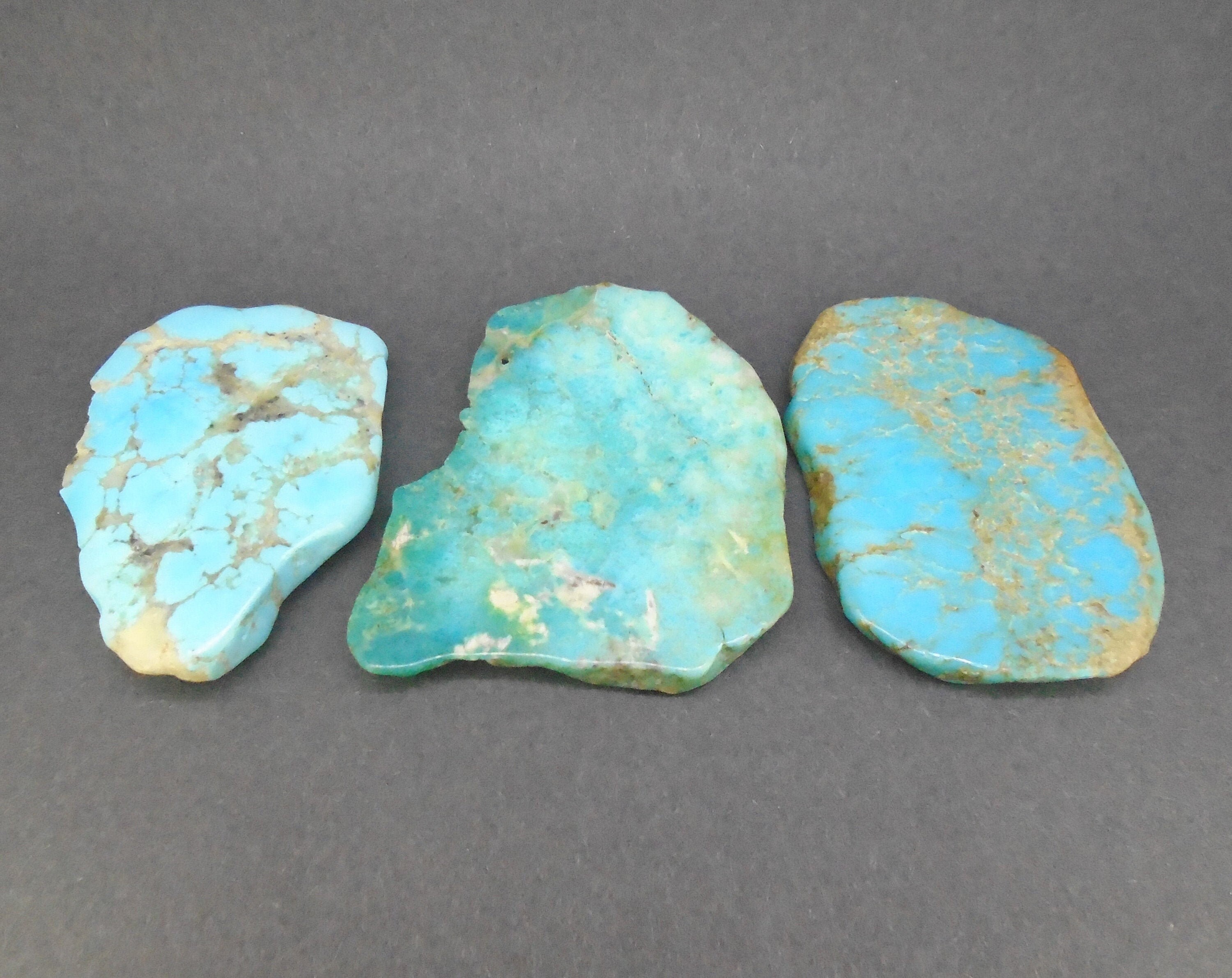 1 X South West Turquoise Slice Cut & Polished Natural - Etsy