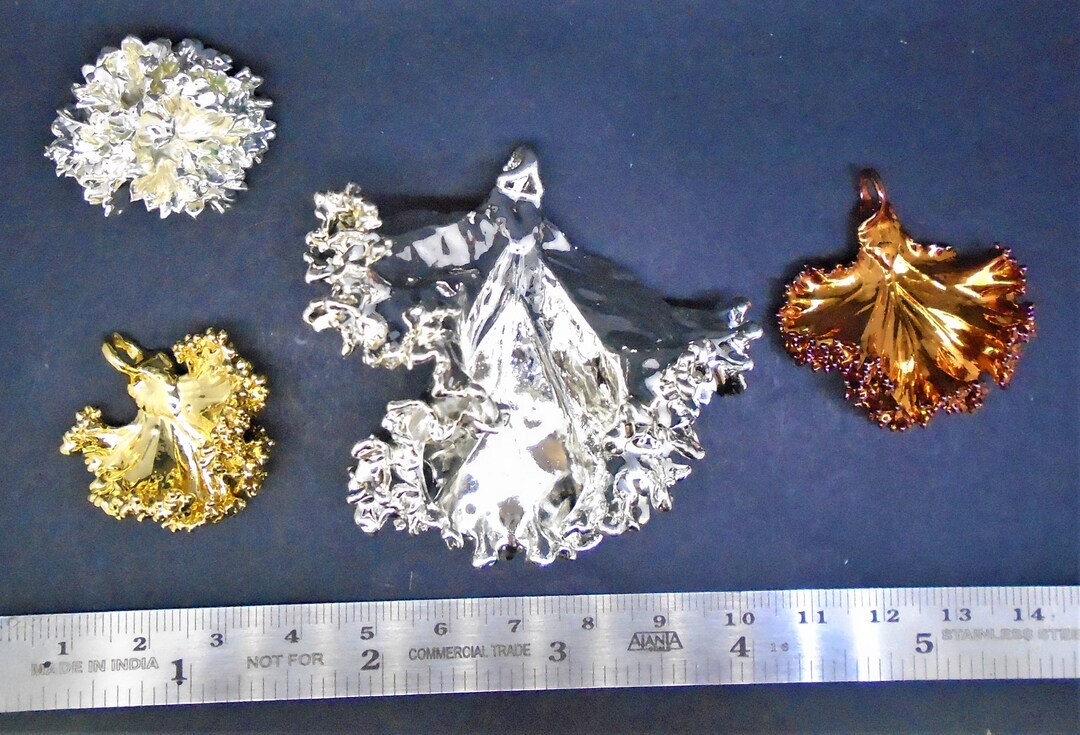 The Curly Cabbage Selection Gold Copper Silver Plate Kale - Etsy